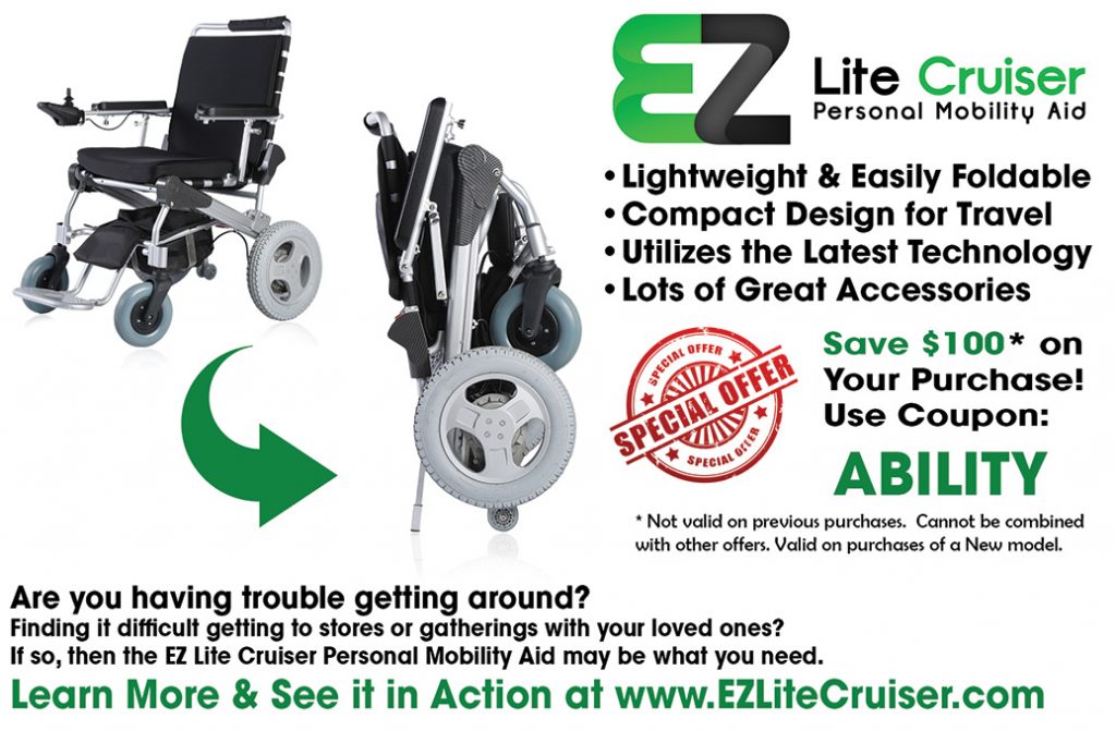 EZ Lite Cruiser Power Chairs – ABILITY Magazine