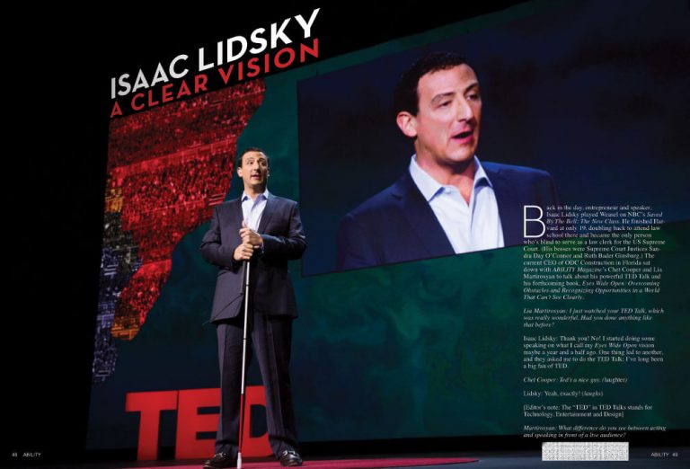 Eyes Wide Open -- Isaac Lidsky - ABILITY Magazine