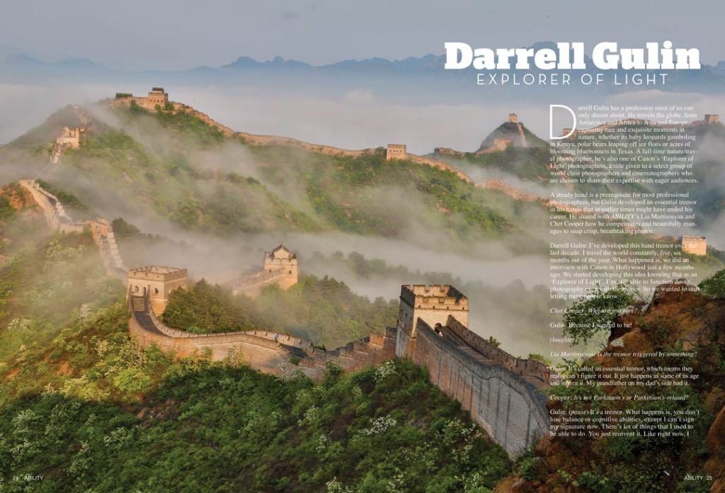 Darrell Gulin — Shaking Up the World of Photography - ABILITY Magazine