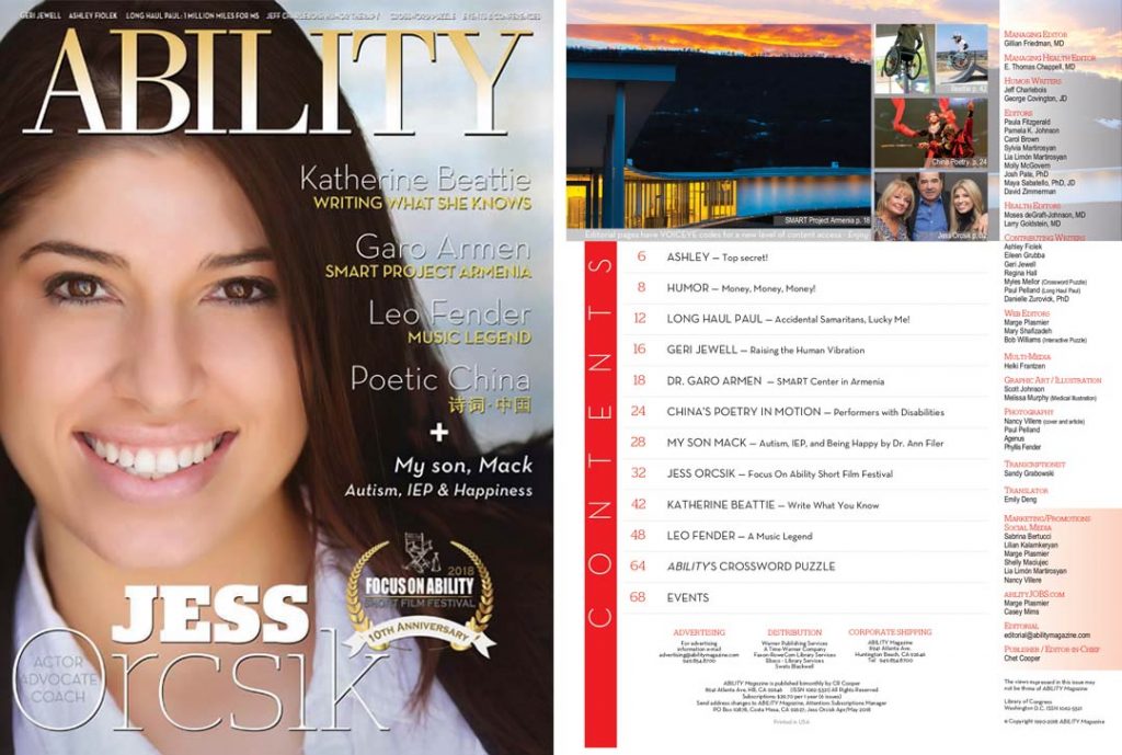 Jess Orcsik Issue - ABILITY Magazine