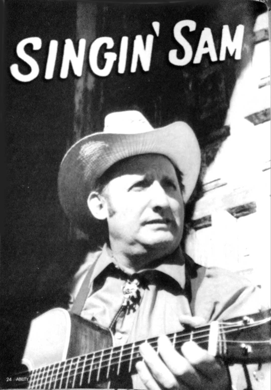 Singin' Sam - A Cowboy Folksinger and Poet - ABILITY Magazine