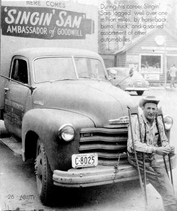 Singin' Sam - A Cowboy Folksinger and Poet - ABILITY Magazine